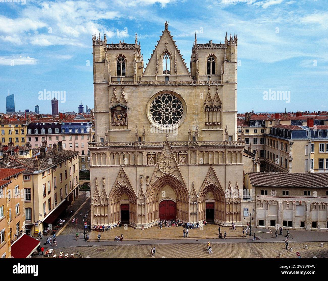 drone photo Saint-Jean-Baptiste cathedral, Cathédrale Saint-Jean ...