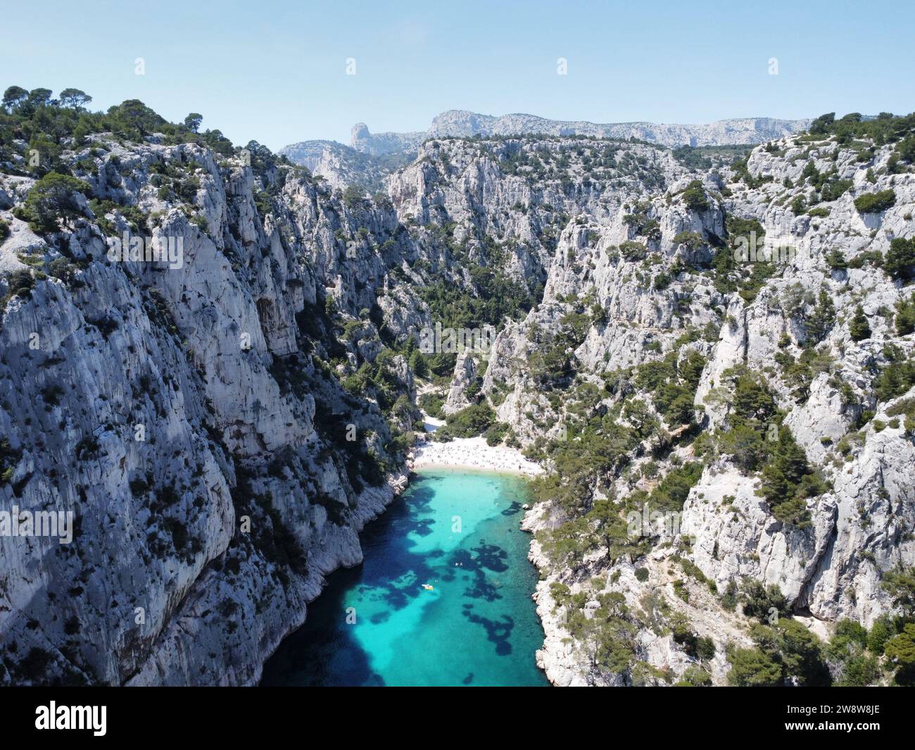 Drone photo calanques den vau marseille france hi-res stock photography ...