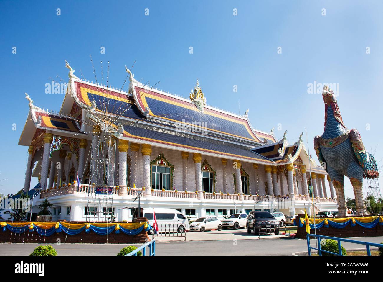 Beautiful ubosot ordination hall for thai traveler travel visit respect ...