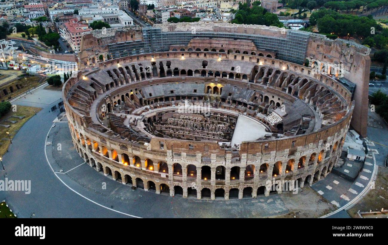 Ancient aerial photo rome coliseum hi-res stock photography and images ...