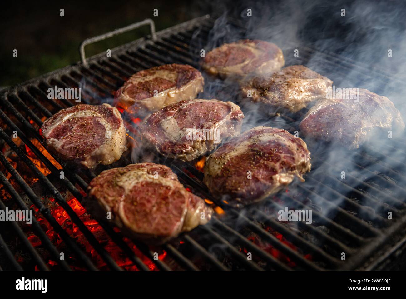 Juicy grilled beef steaks hi-res stock photography and images - Alamy