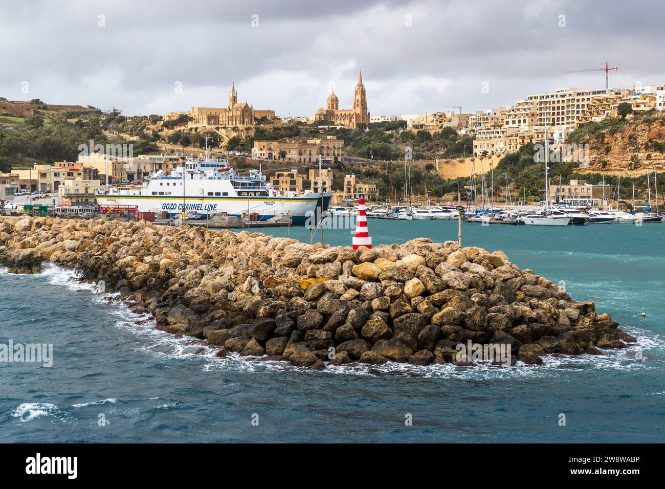 Mġarr Harbour on Gozo, Malta Stock Photo - Alamy
