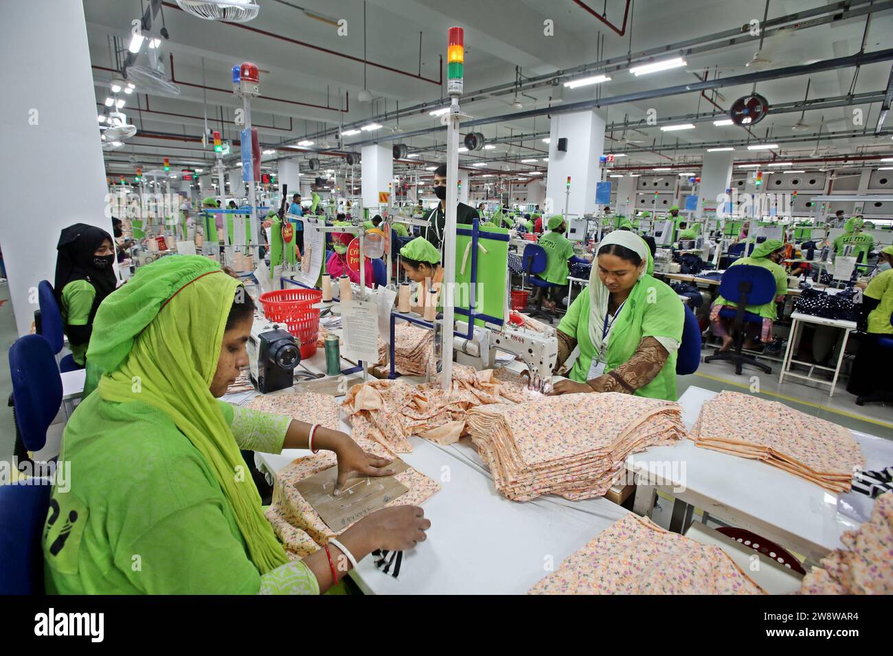 Dhaka, Bangladesh on December 21, 2023. Ready-made garments worker ...