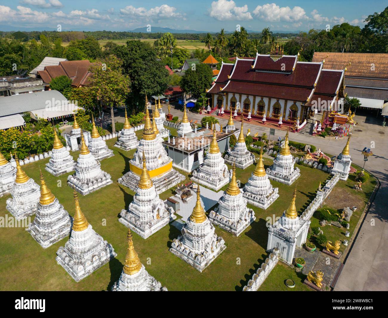Lampang, Thailand - December 2, 2023: Wat Phra Chedi Sao Lang is a ...