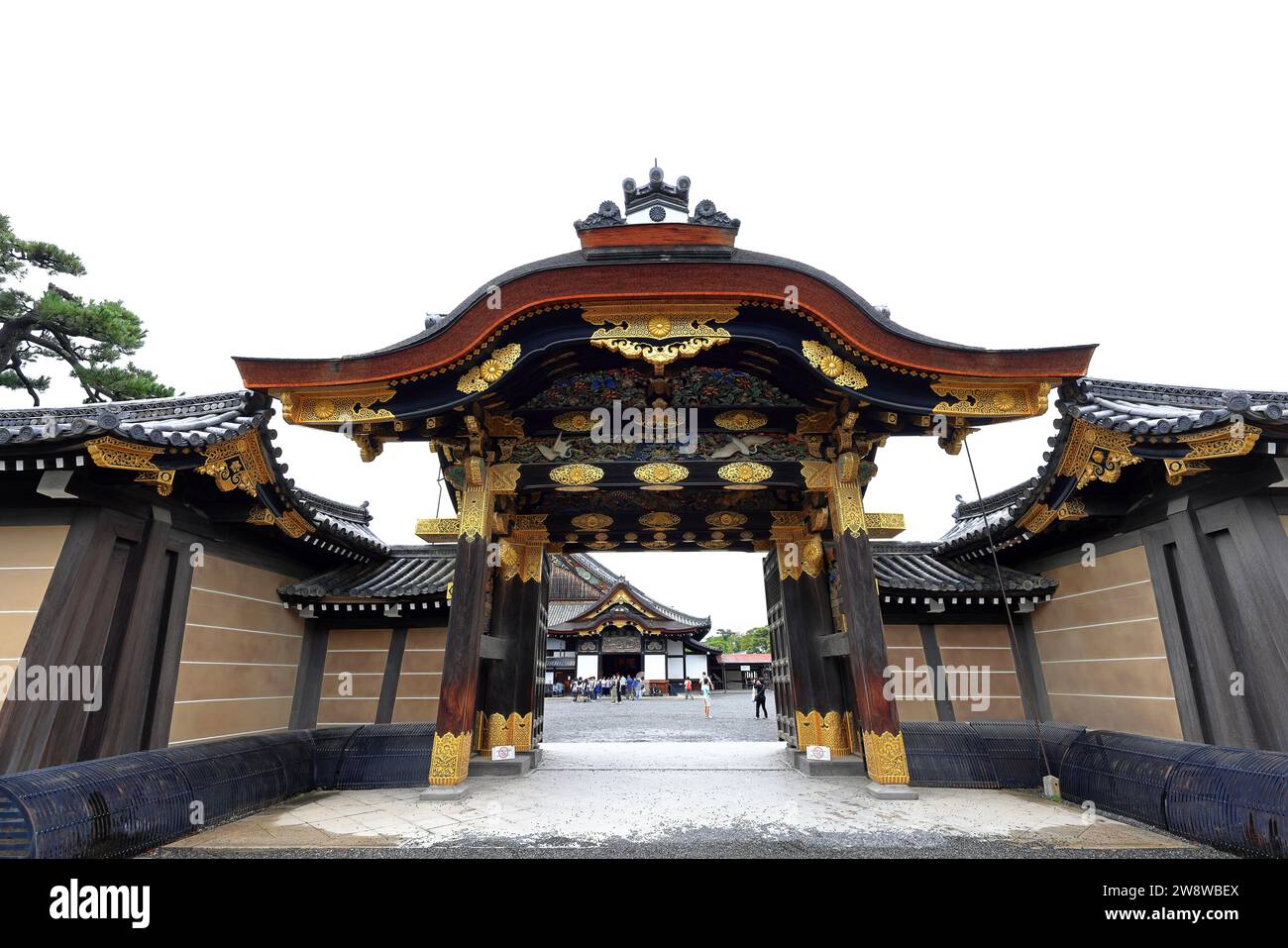 Nijo Castle with gardens, a home for the shogun Ieyasu in Nijojocho ...