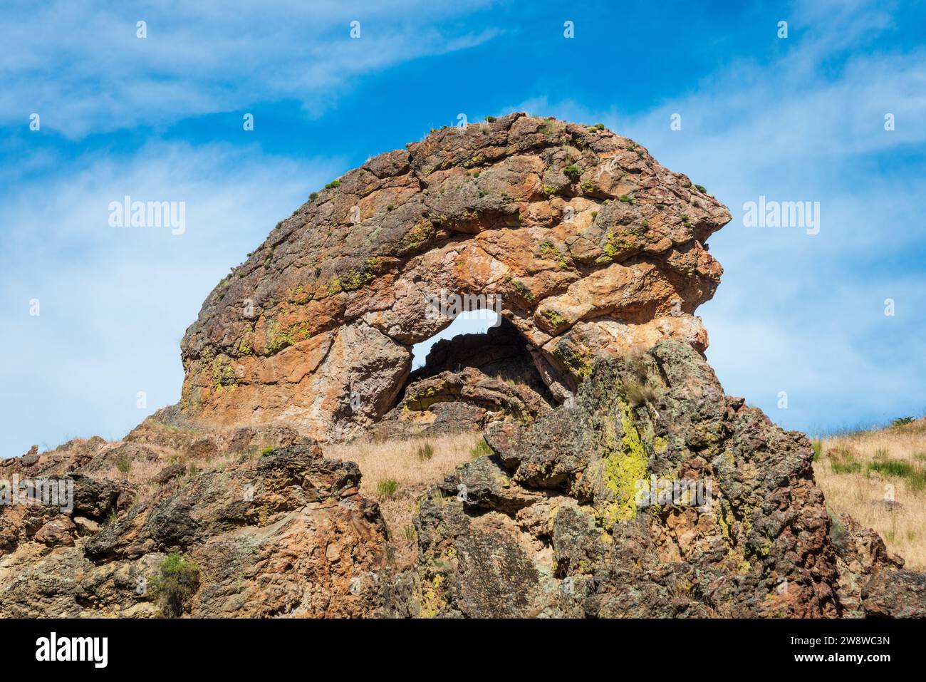 The Natural Arch at Succor Creek State Park, Oregon Stock Photo - Alamy