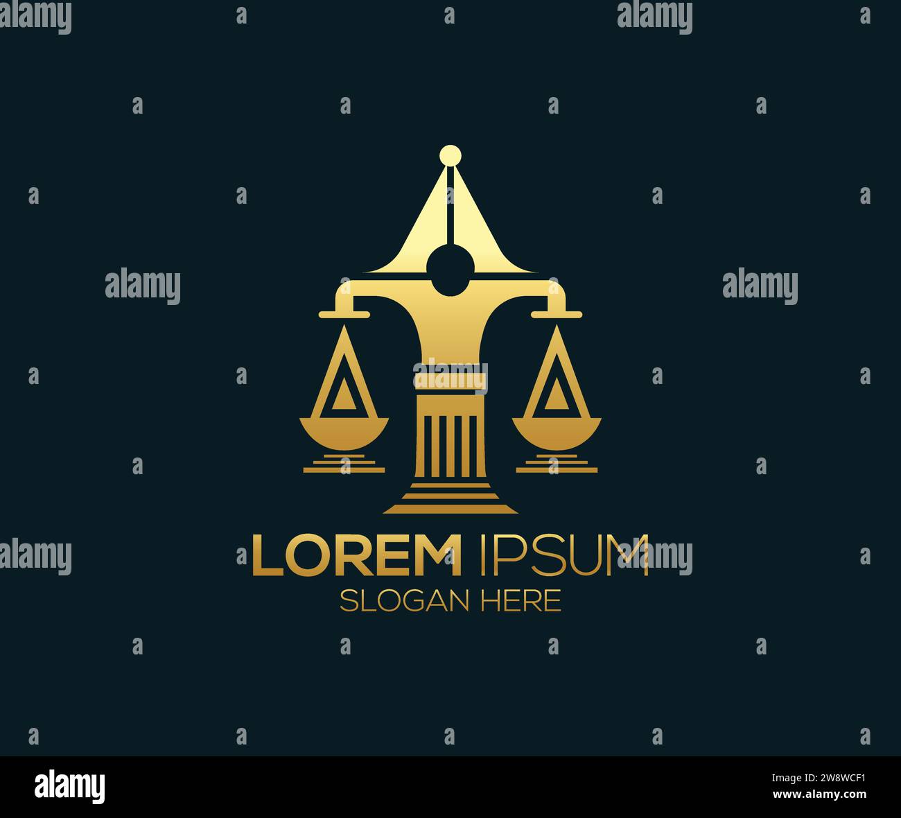 Lawyer logo. Golden Color Company Logo Design Stock Vector Image & Art - Alamy