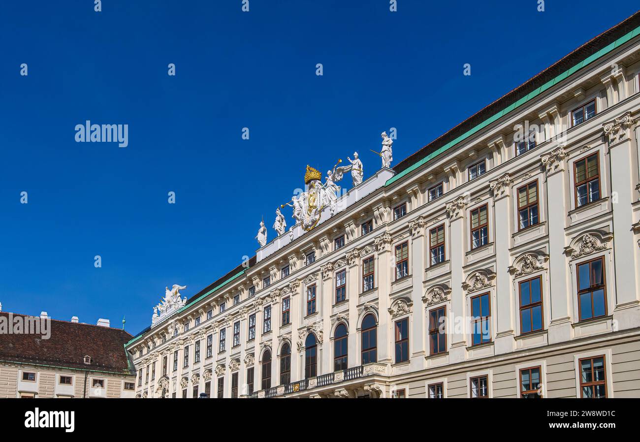 The Innerer Burghof in the Hofburg imperial palace in Vienna, Austria ...