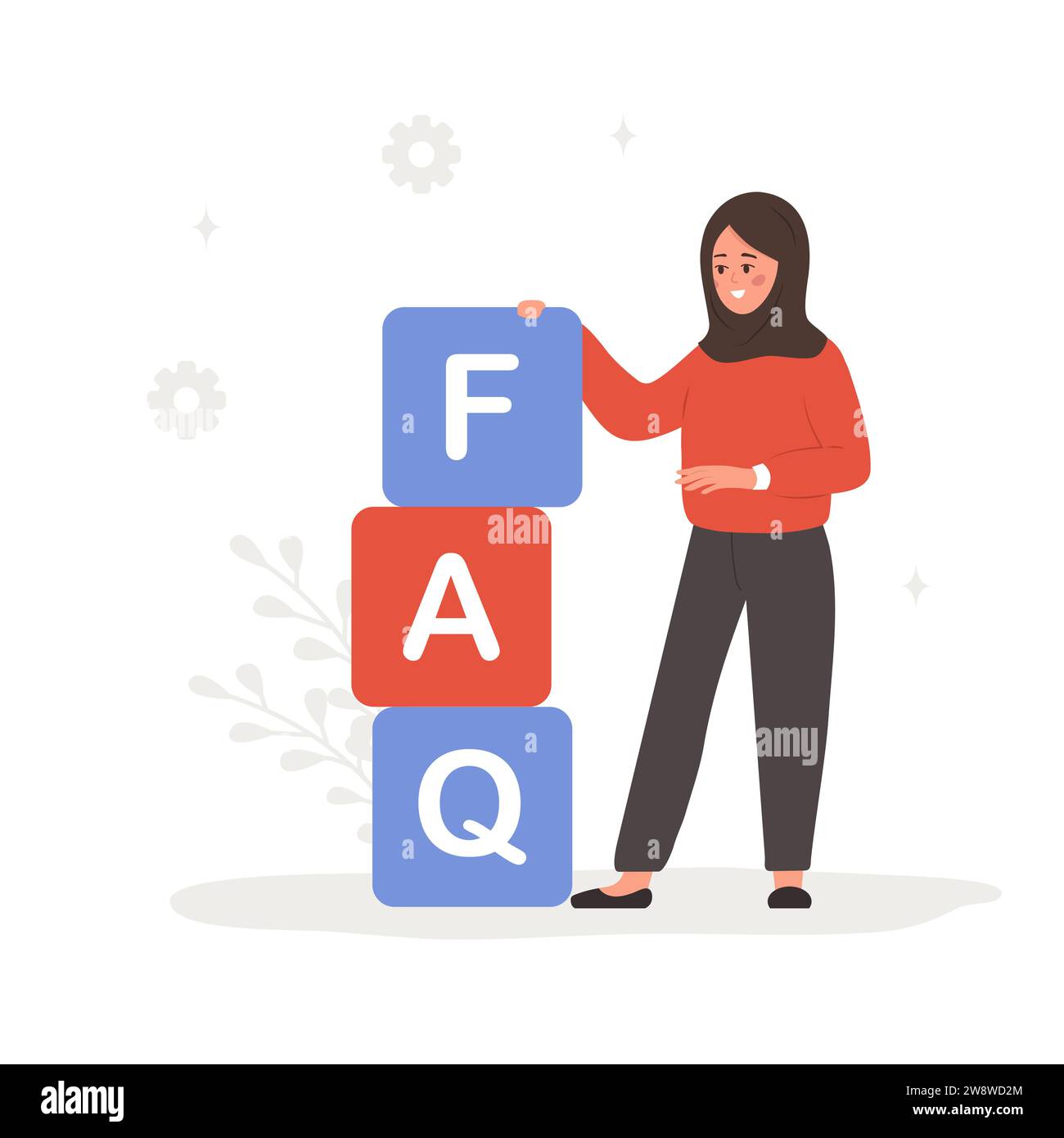 Faq letters Stock Vector Images - Alamy