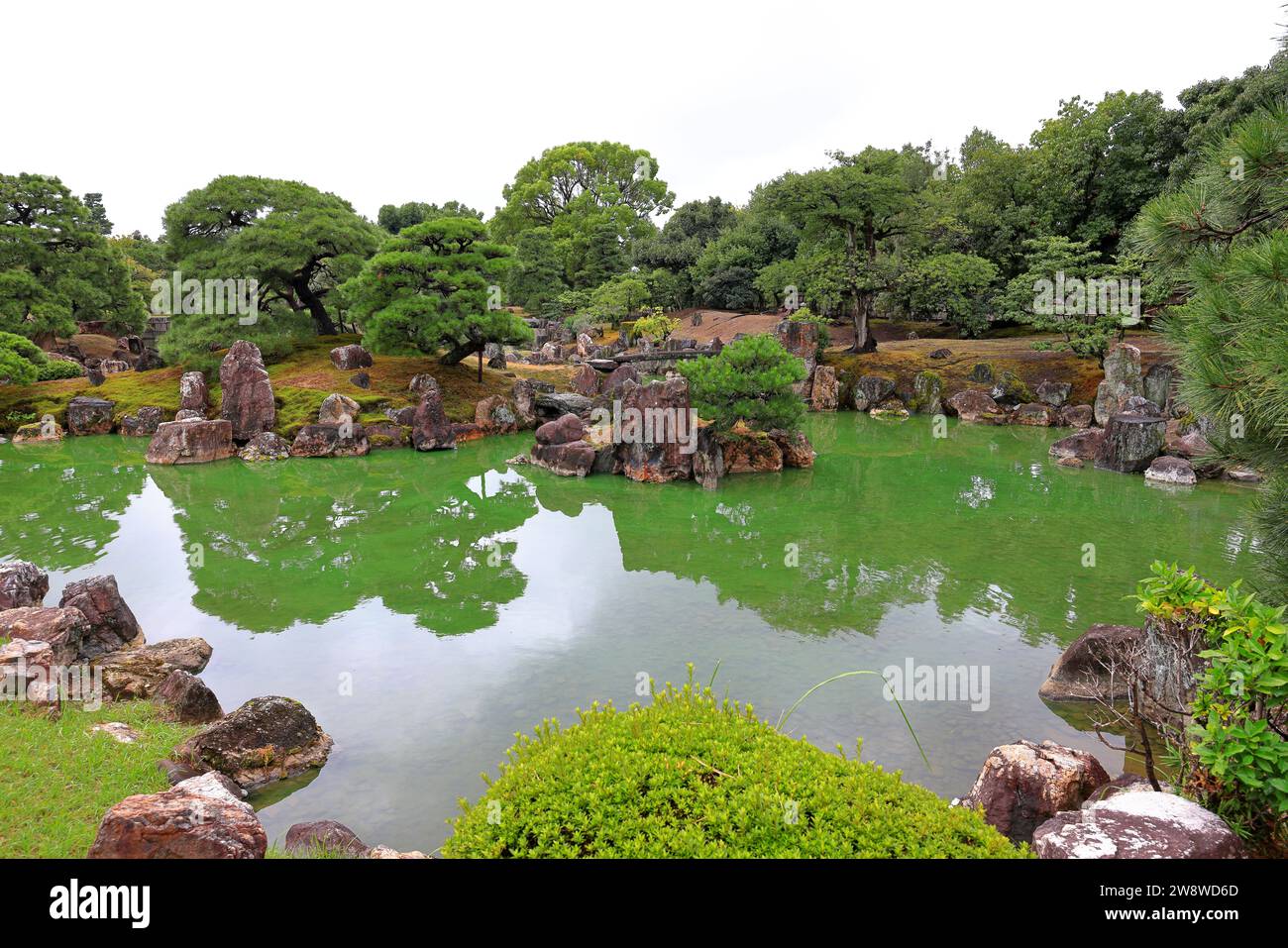 Nijo Castle with gardens, a home for the shogun Ieyasu in Nijojocho ...