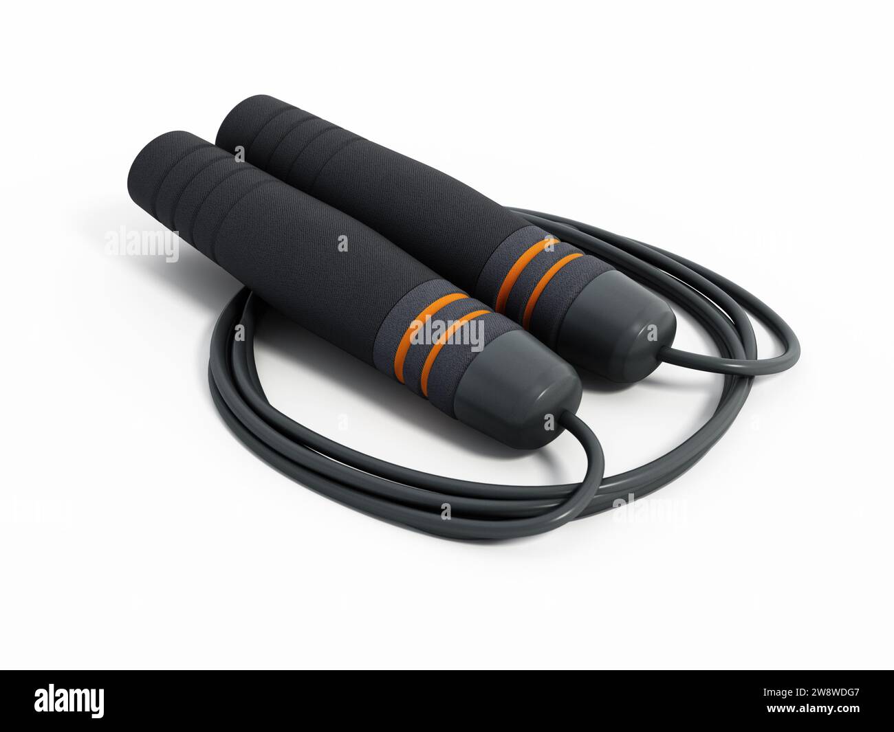 Professional jump rope isolated on white background. 3D illustration ...