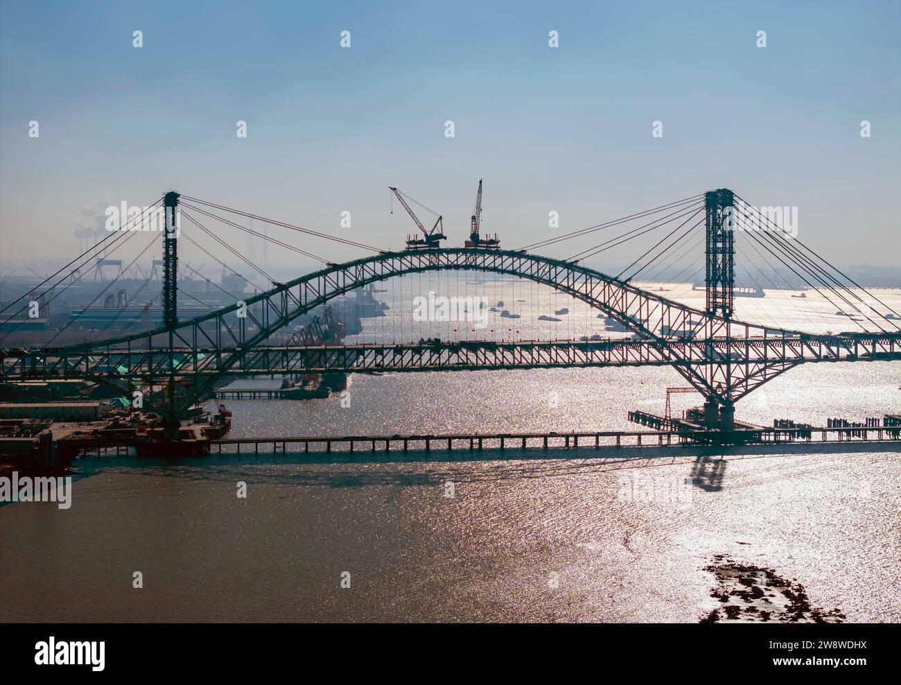 TAIZHOU, CHINA - DECEMBER 22, 2023 - Aerial photo taken on Dec 22, 2023 ...