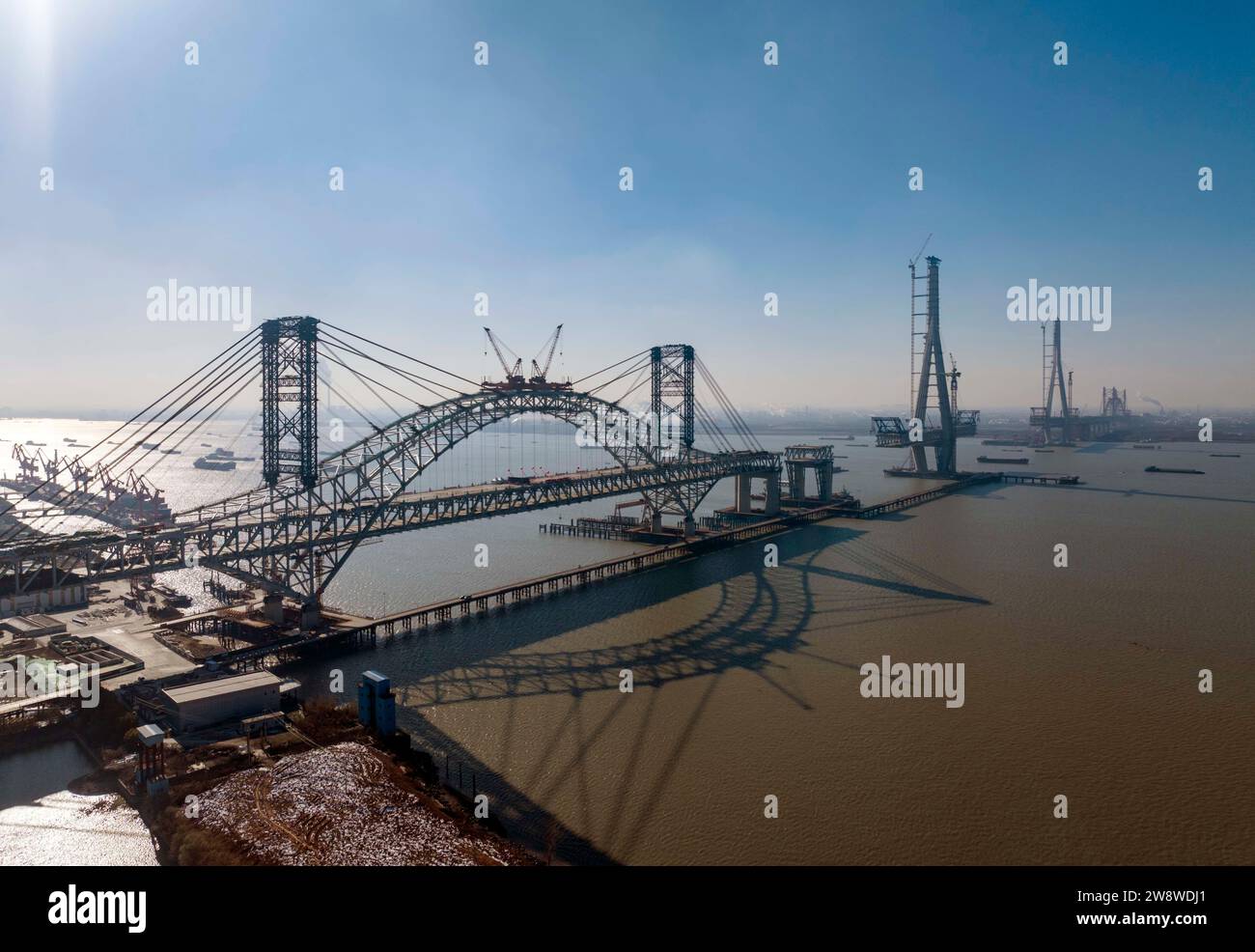 TAIZHOU, CHINA - DECEMBER 22, 2023 - Aerial photo taken on Dec 22, 2023 ...