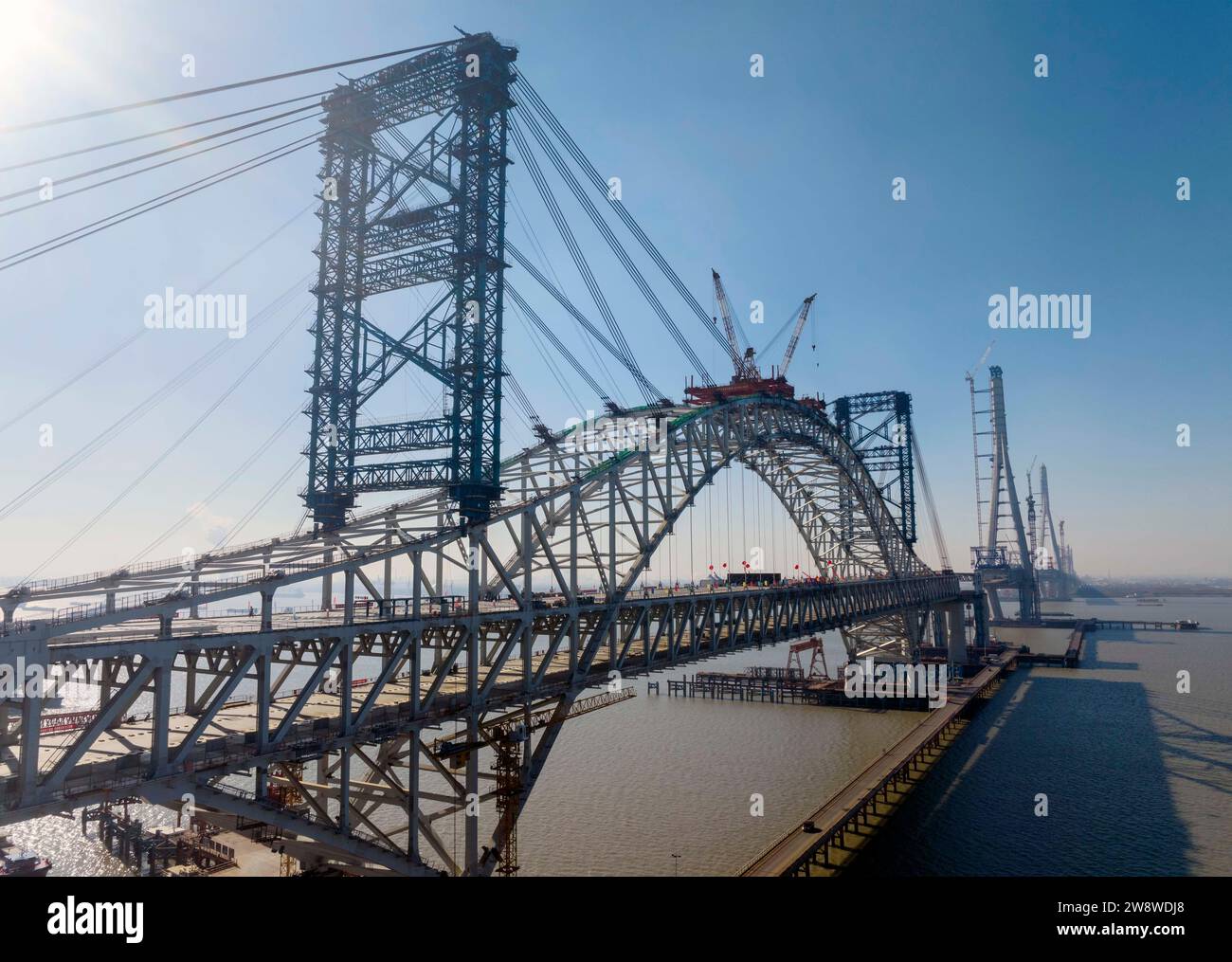 TAIZHOU, CHINA - DECEMBER 22, 2023 - Aerial photo taken on Dec 22, 2023 ...