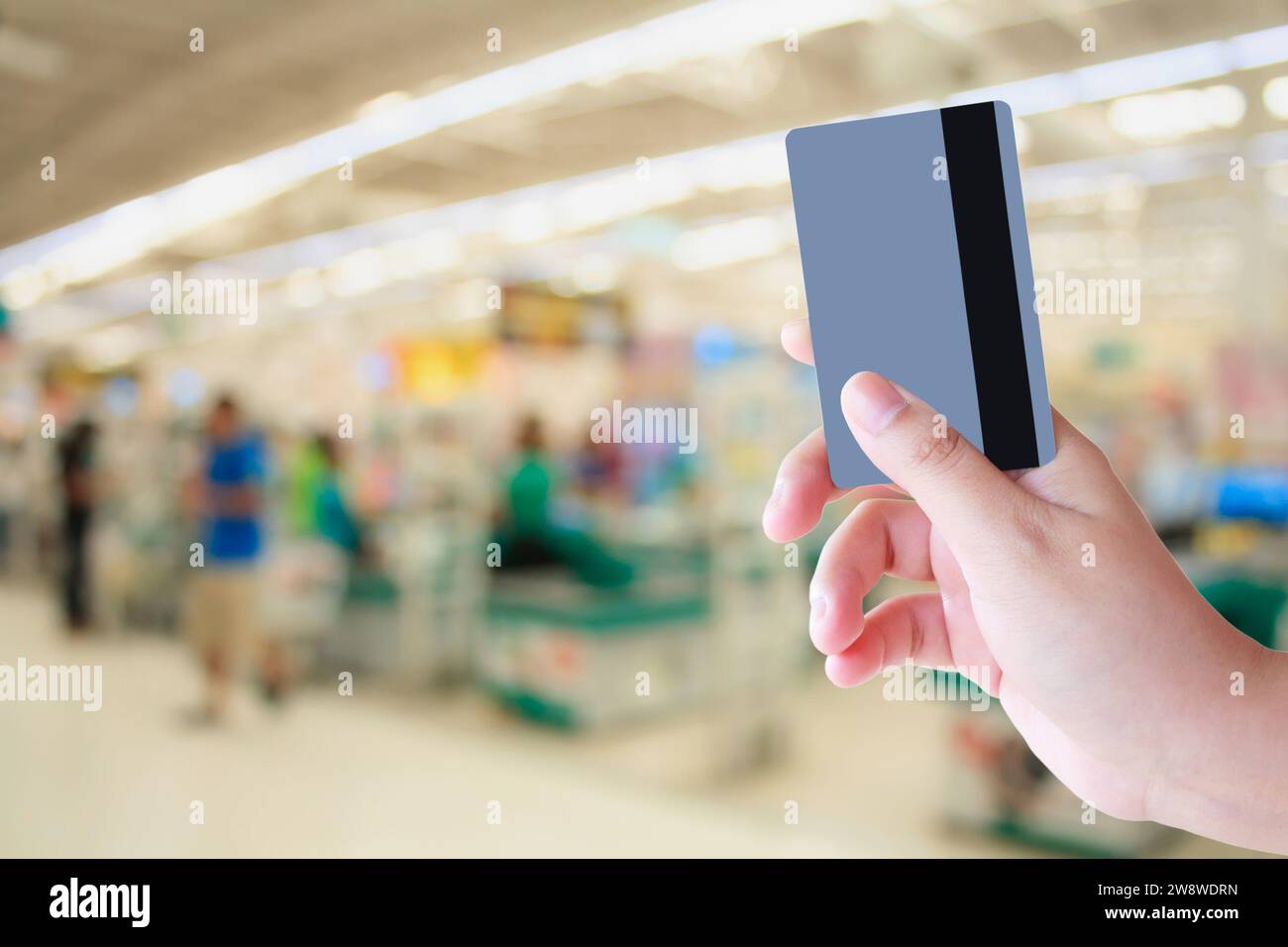 Pay debit card supermarket hi-res stock photography and images - Alamy