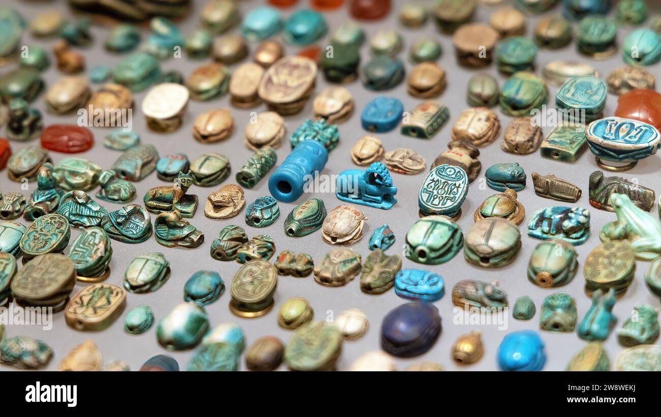 Ancient egyptian amulets hi-res stock photography and images - Alamy