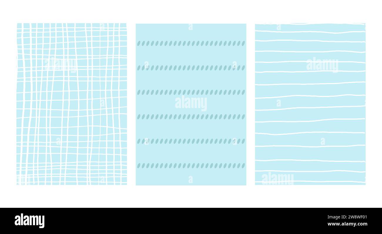 Simple Geometric Hand Drawn Irregular Patterns. Doodle Checkered simple ...