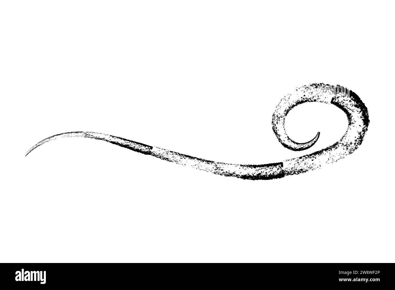 Crayon charcoal Swoosh and swoop underline typography tail shape. Brush ...