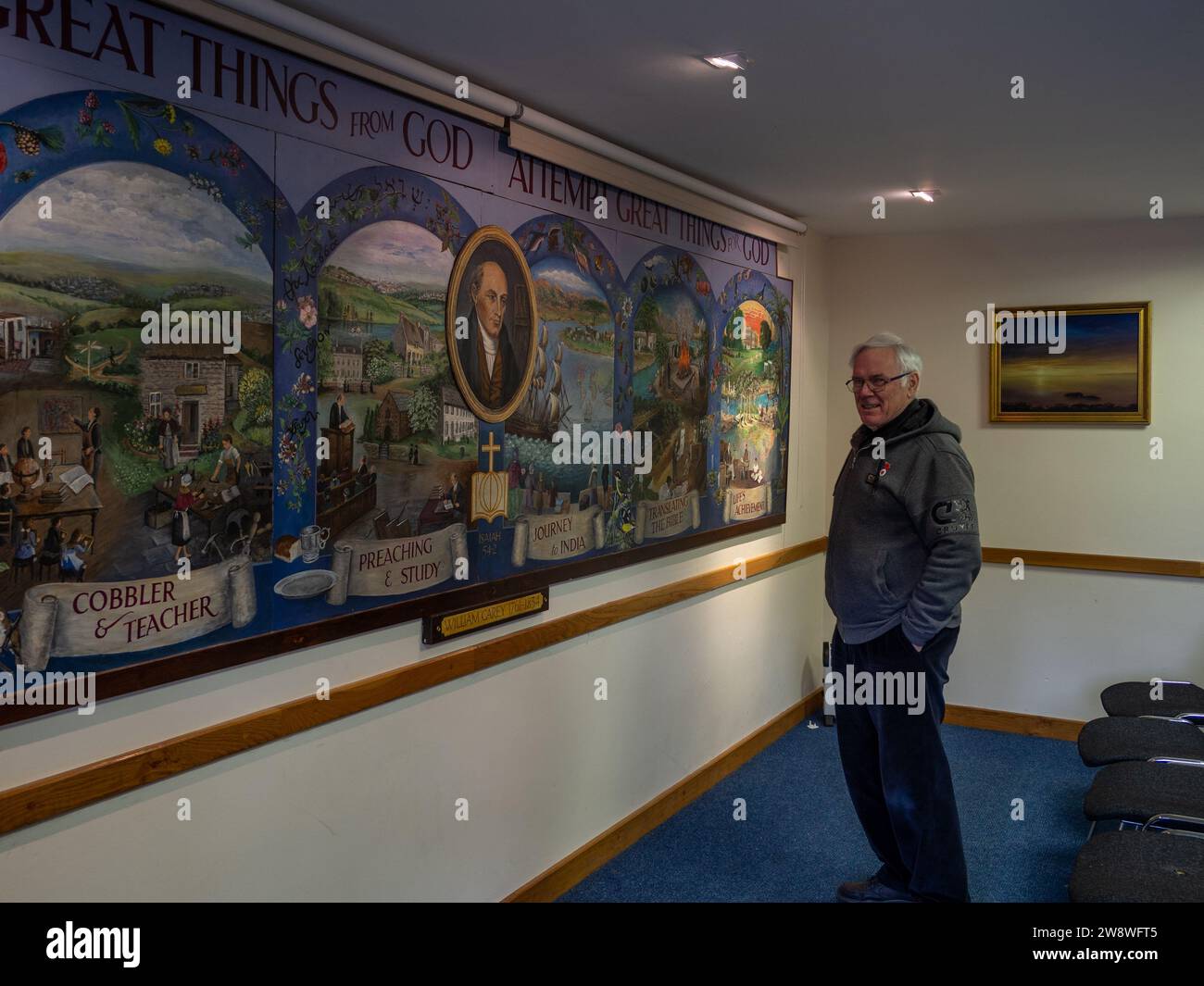 Interior of the Carey Baptist Church, Moulton, Northamptonshire, UK ...