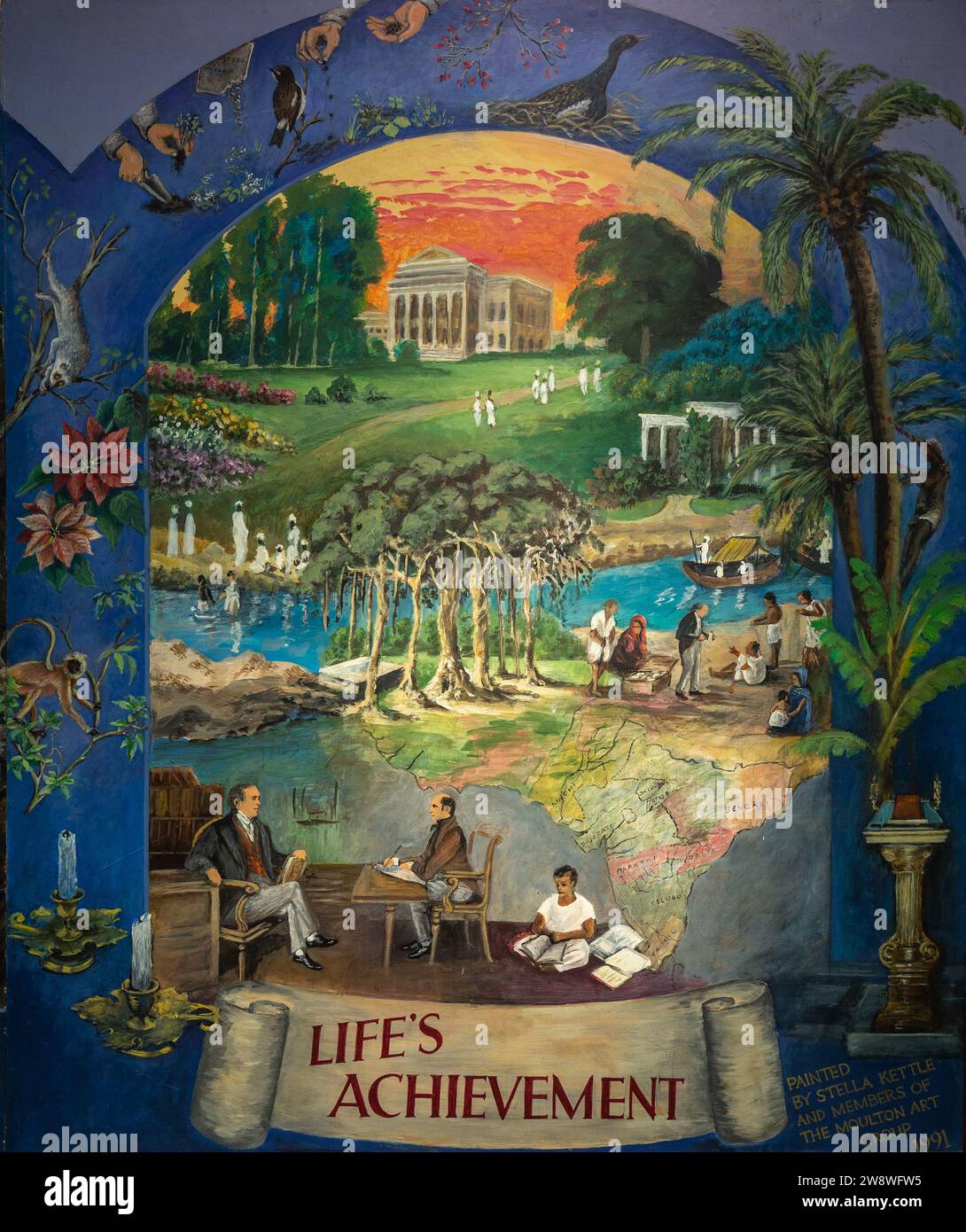 Interior of the Carey Baptist Church, Moulton, Northamptonshire, UK ...