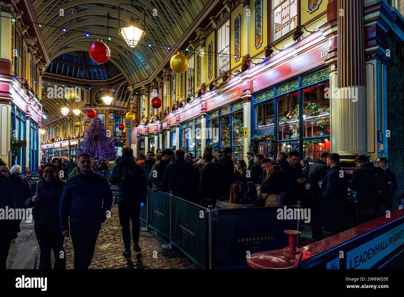 A Large Group of People Drinking Outside A Pub In Leadenhall Market ...