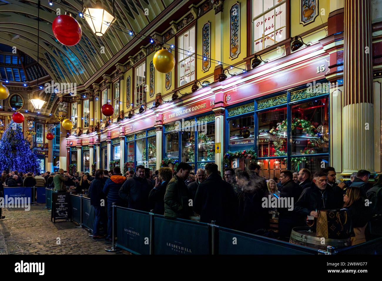 A Large Group of People Drinking Outside A Pub In Leadenhall Market ...