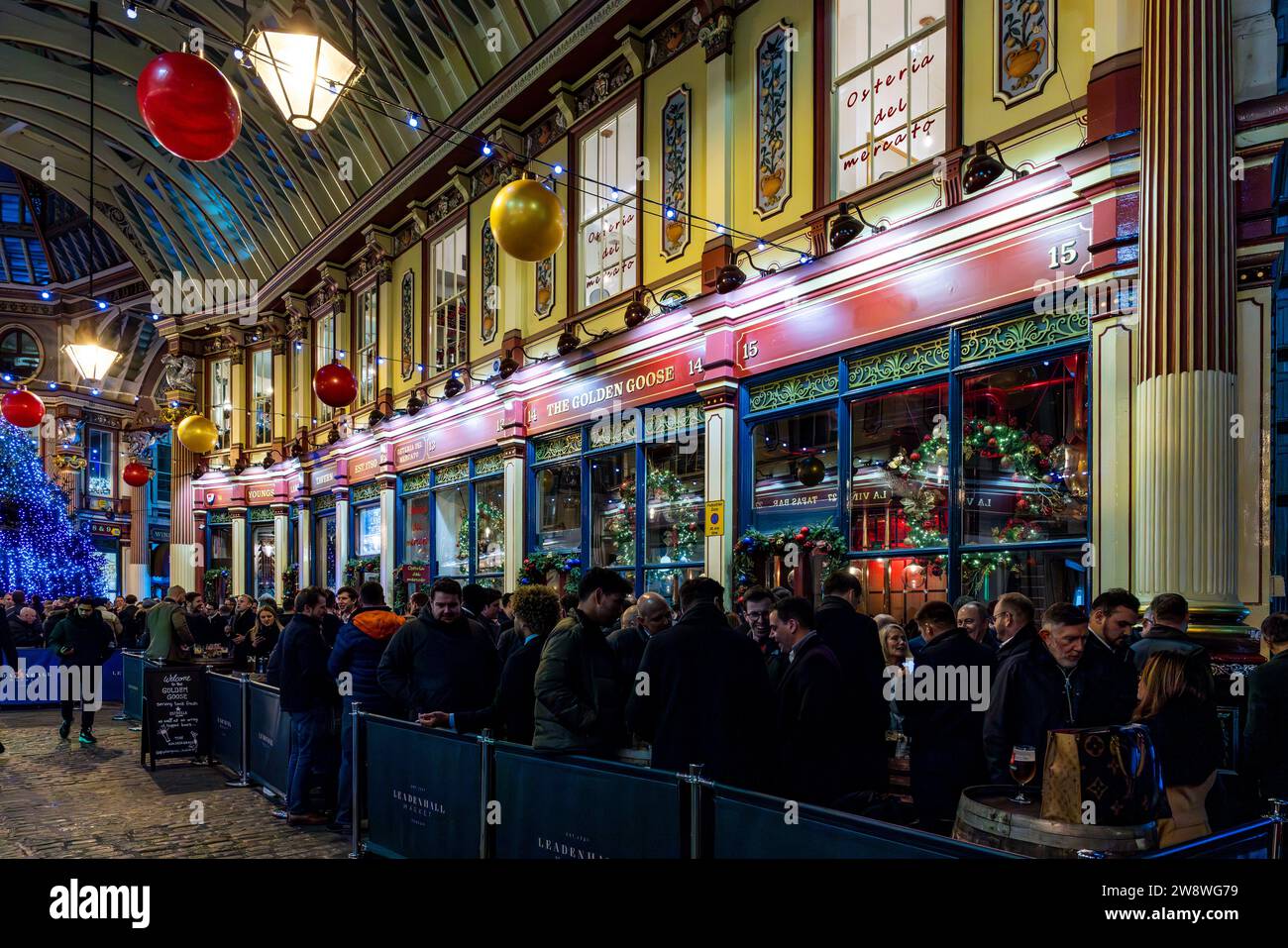 A Large Group of People Drinking Outside A Pub In Leadenhall Market ...