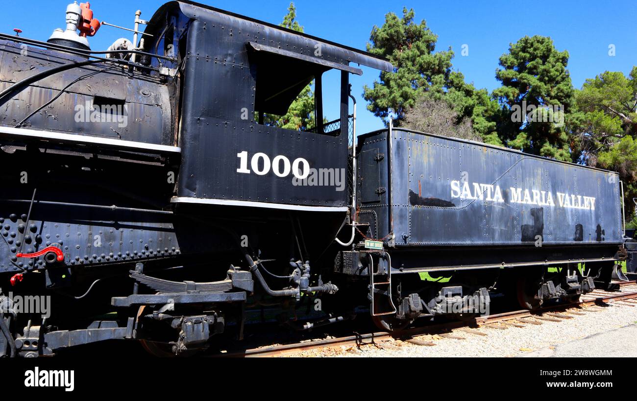 Los Angeles, California: Santa Maria Valley Locomotive at TRAVEL TOWN MUSEUM, railway museum ...