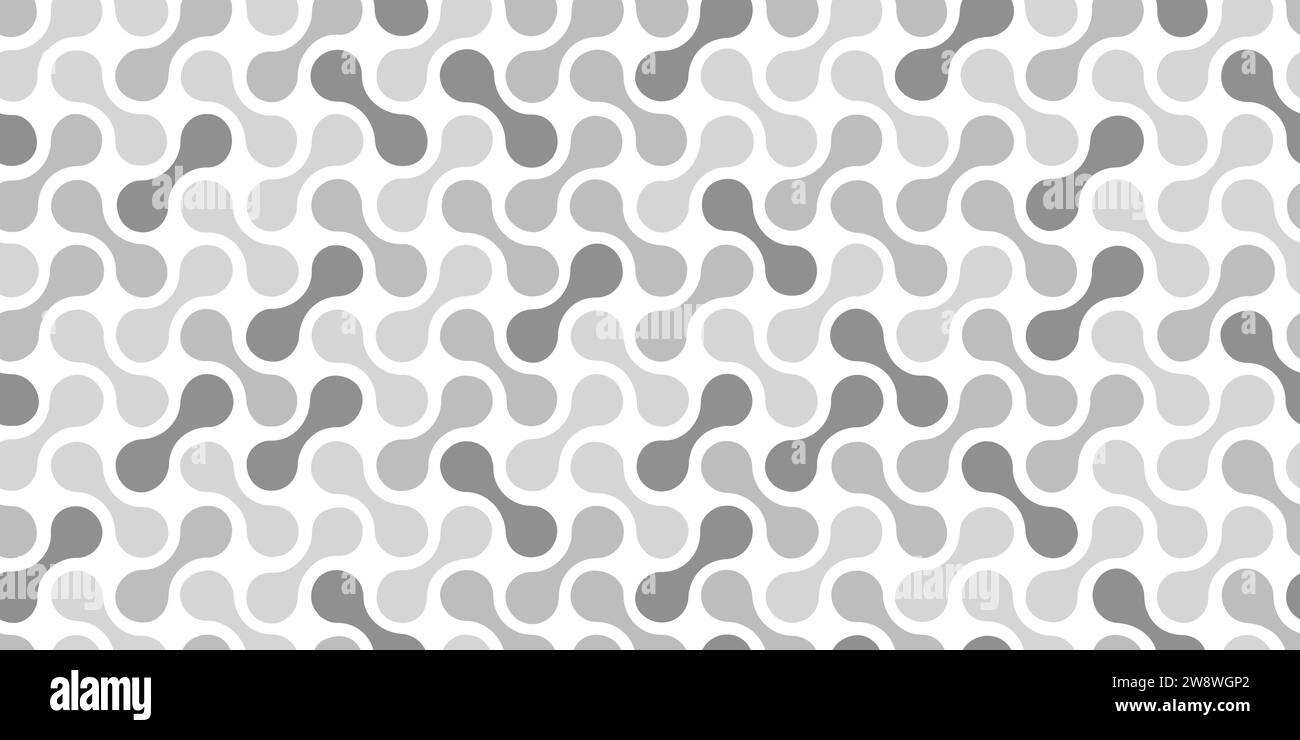 Seamless Pattern With Circle Connect Shape Metaball Dots Icon Integration Technology Symbols