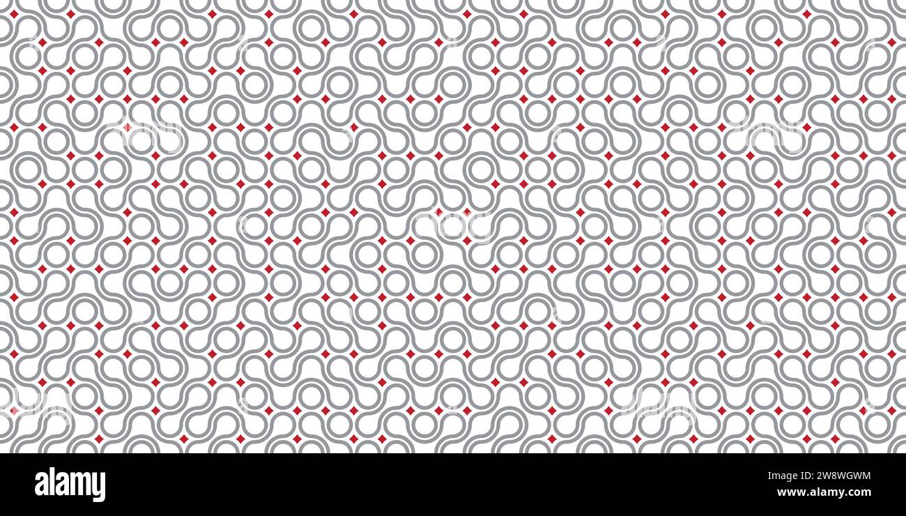 Seamless pattern with circle connect shape. Metaball dots icon ...