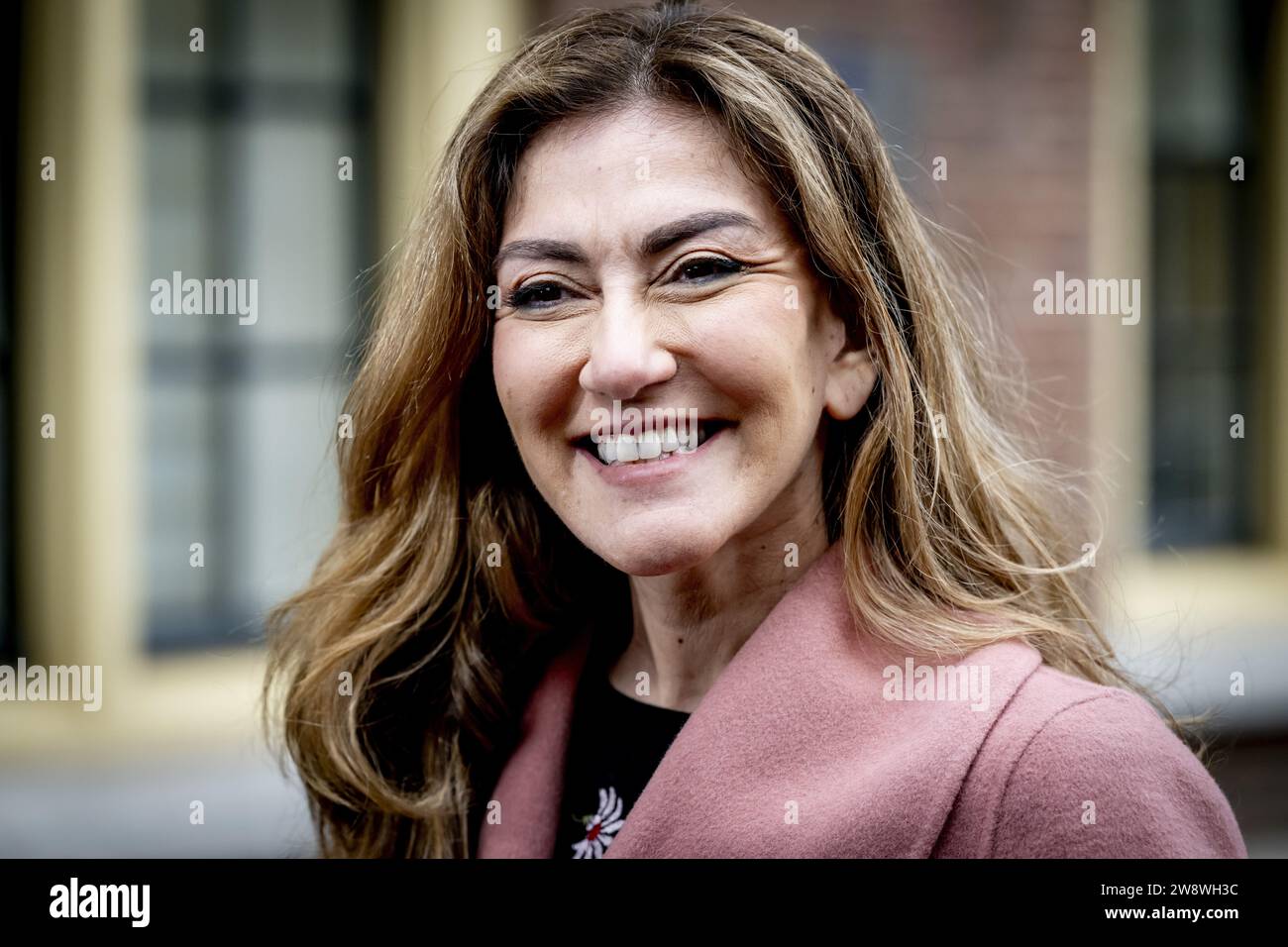 THE HAGUE - Outgoing Minister of Justice and Security Dilan Yeşilgöz-Zegerius speaks to the ...