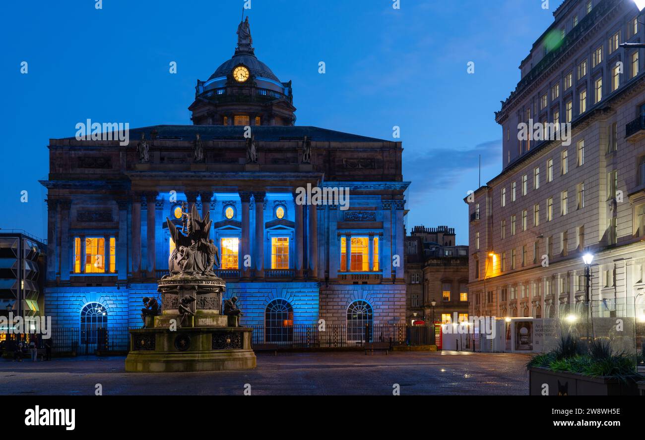 Liverpool Town Hall, pictured in December 2023. Rebuilt in 1802. It is ...