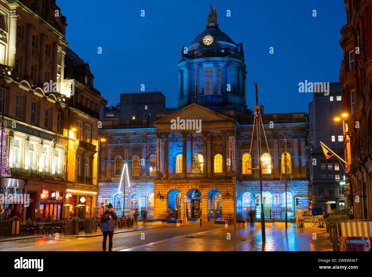 Liverpool Town Hall, pictured in December 2023. Rebuilt in 1802. It is ...