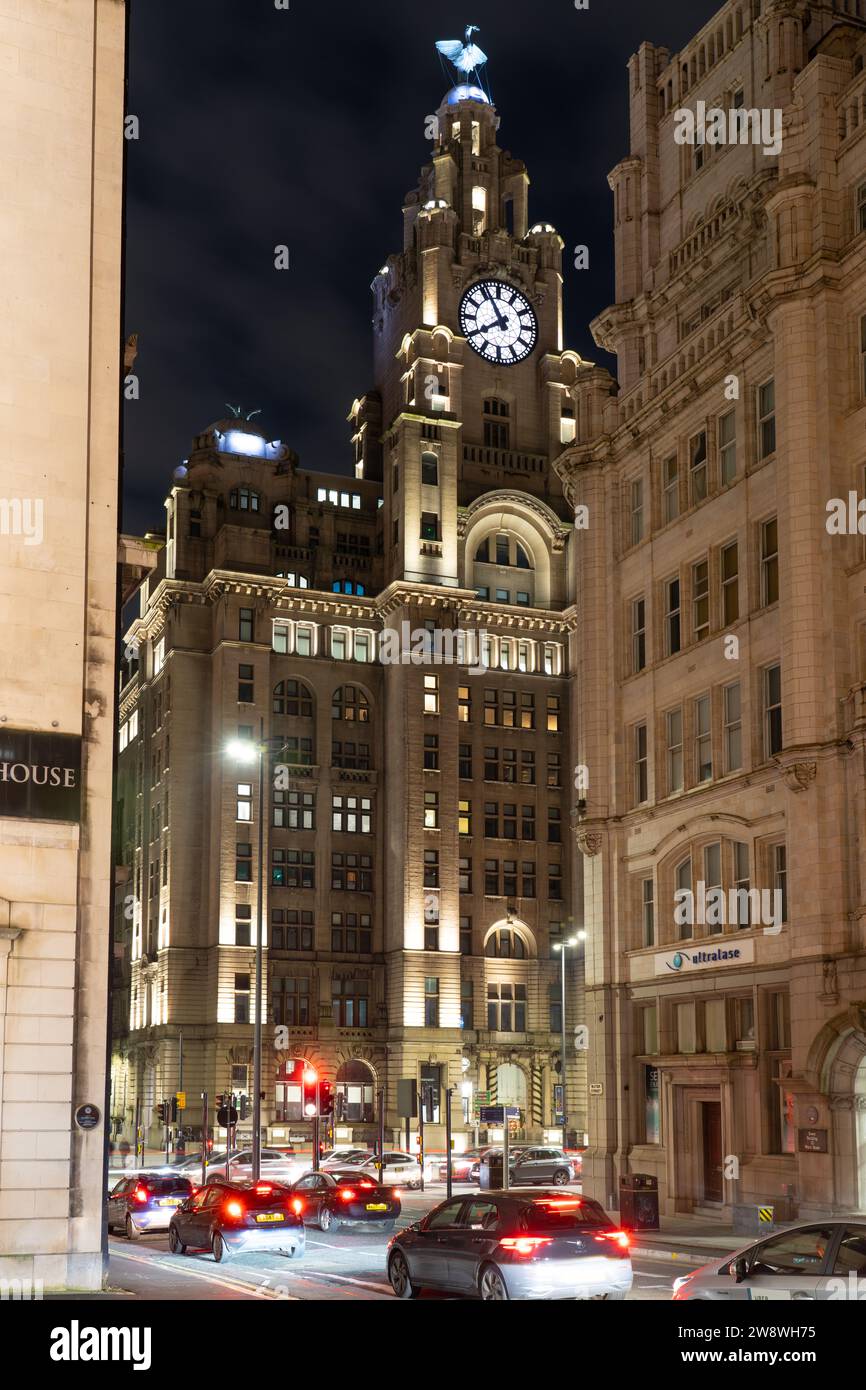The Royal Liver Building, Liverpool as viewed from Water St, in ...
