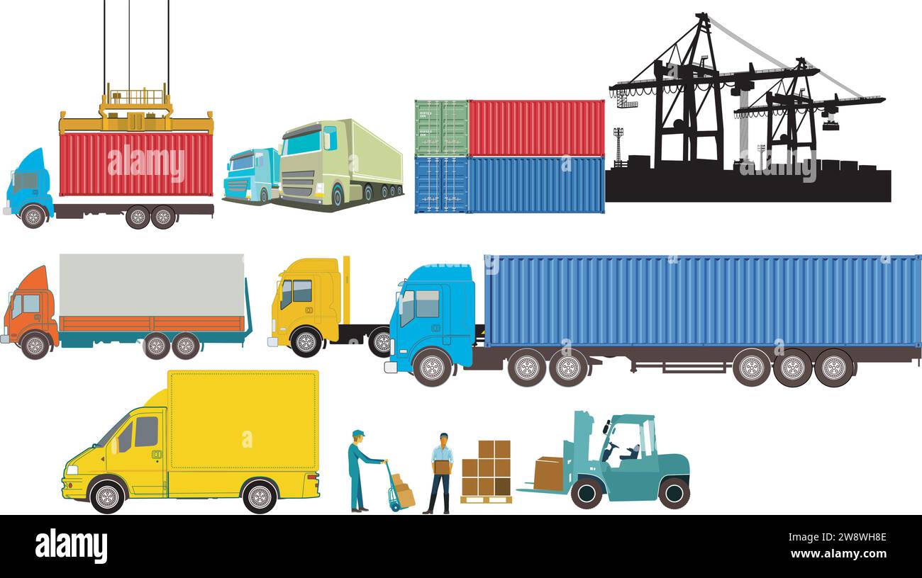 Logistics industry vector vectors hi-res stock photography and images ...