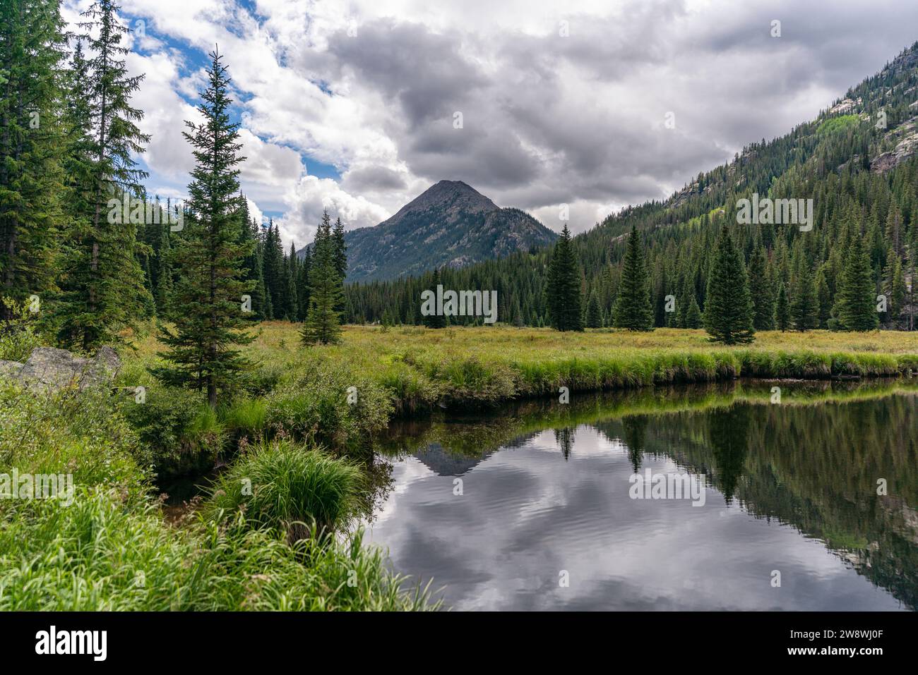 Middle Mountain in the Holy Cross Wilderness, Colorado Stock Photo - Alamy