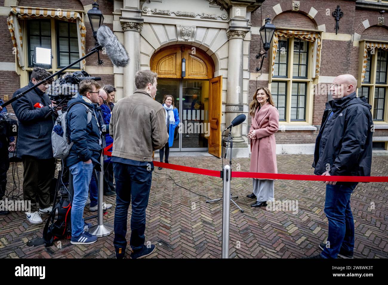 THE HAGUE - Outgoing Minister of Justice and Security Dilan Yeşilgöz-Zegerius speaks to the ...