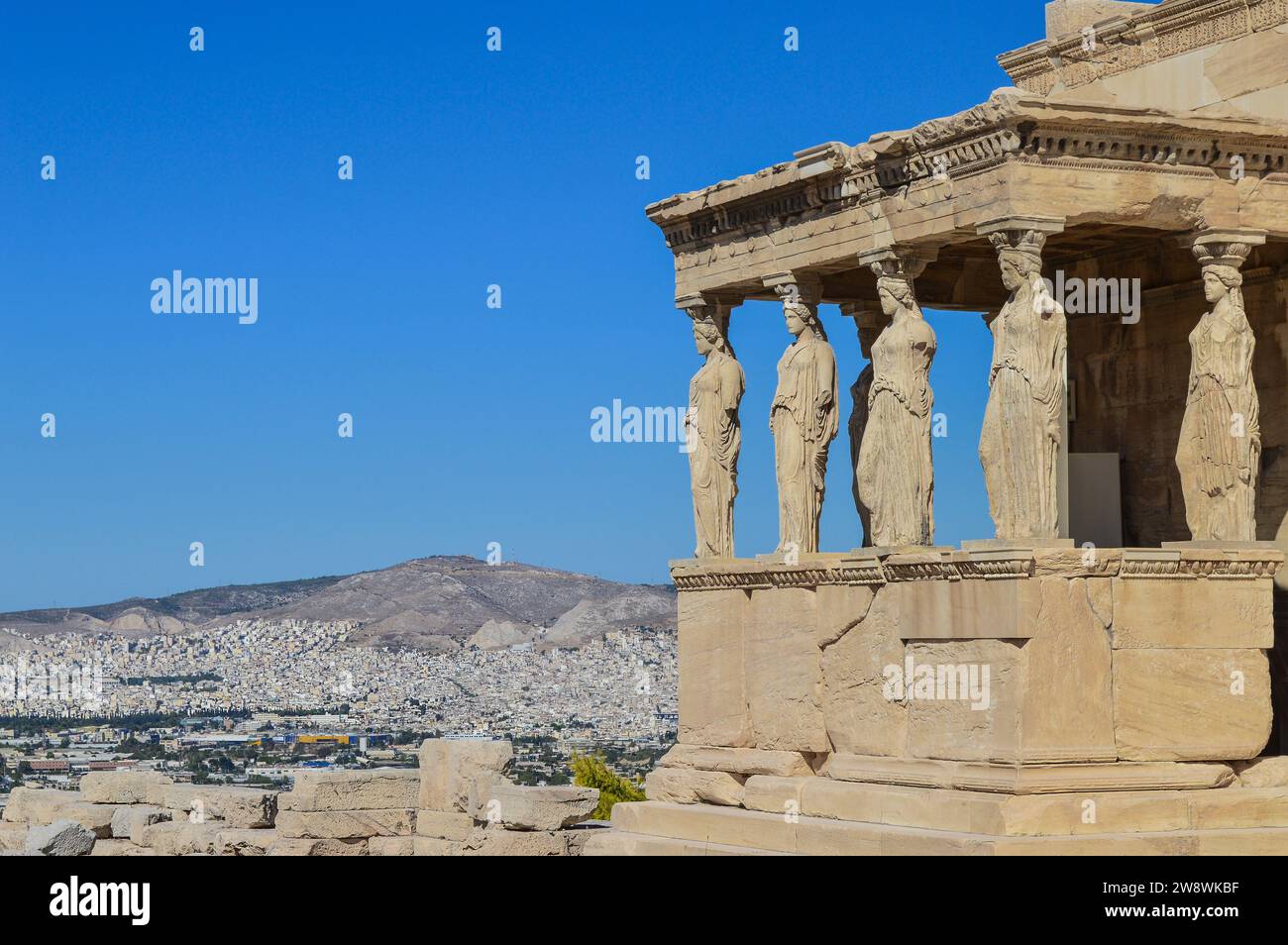Temple of Athena of the Acropolis of Athens in Greece Stock Photo - Alamy