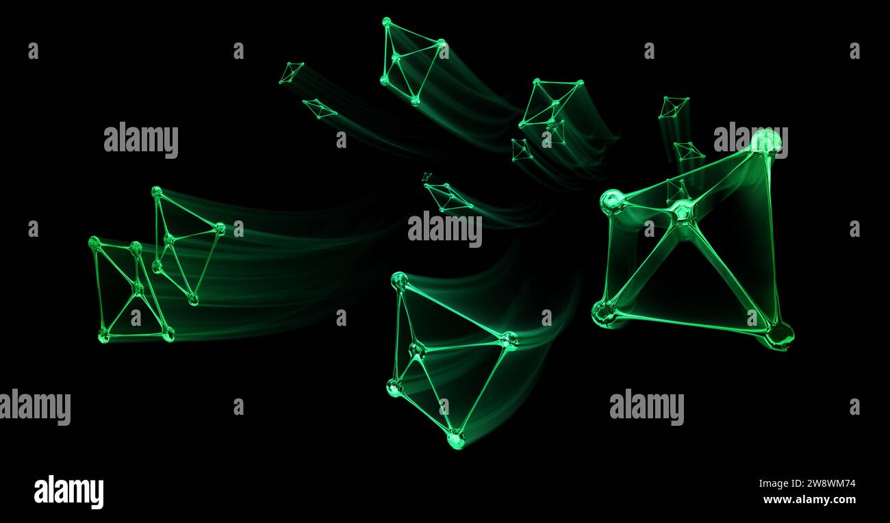 ABSTRACT NETWORK DATA BACKGROUND Stock Photo - Alamy