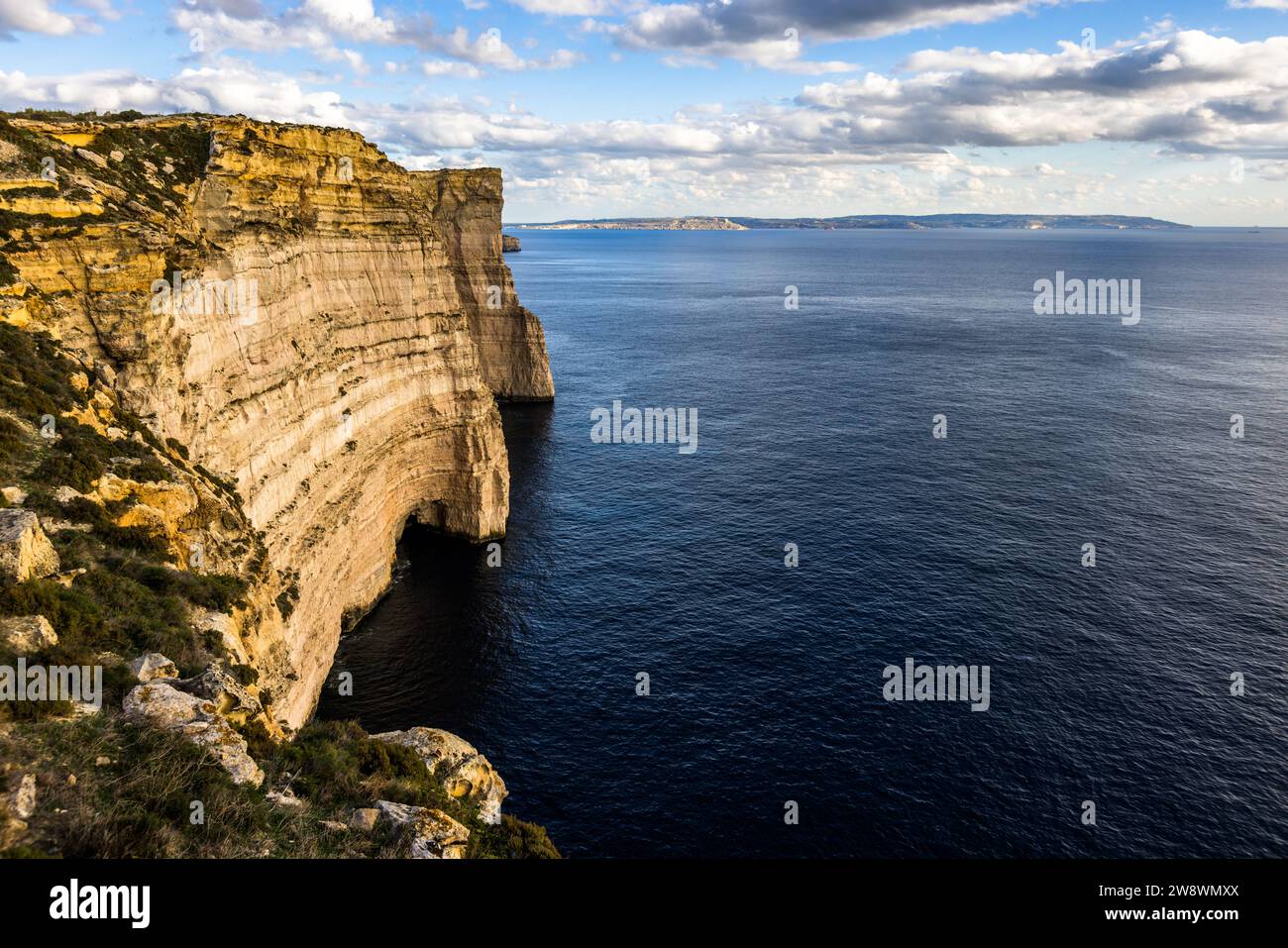 Sanap Cliffs near Xlendi, Gozo, Malta Stock Photo - Alamy