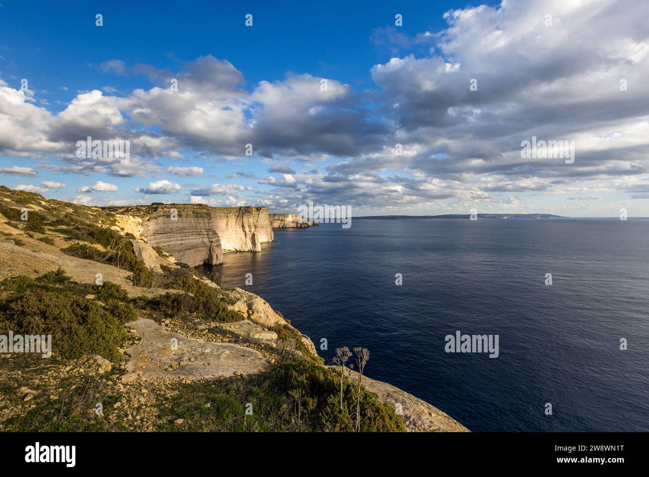 Sanap Cliffs near Xlendi, Gozo, Malta Stock Photo - Alamy