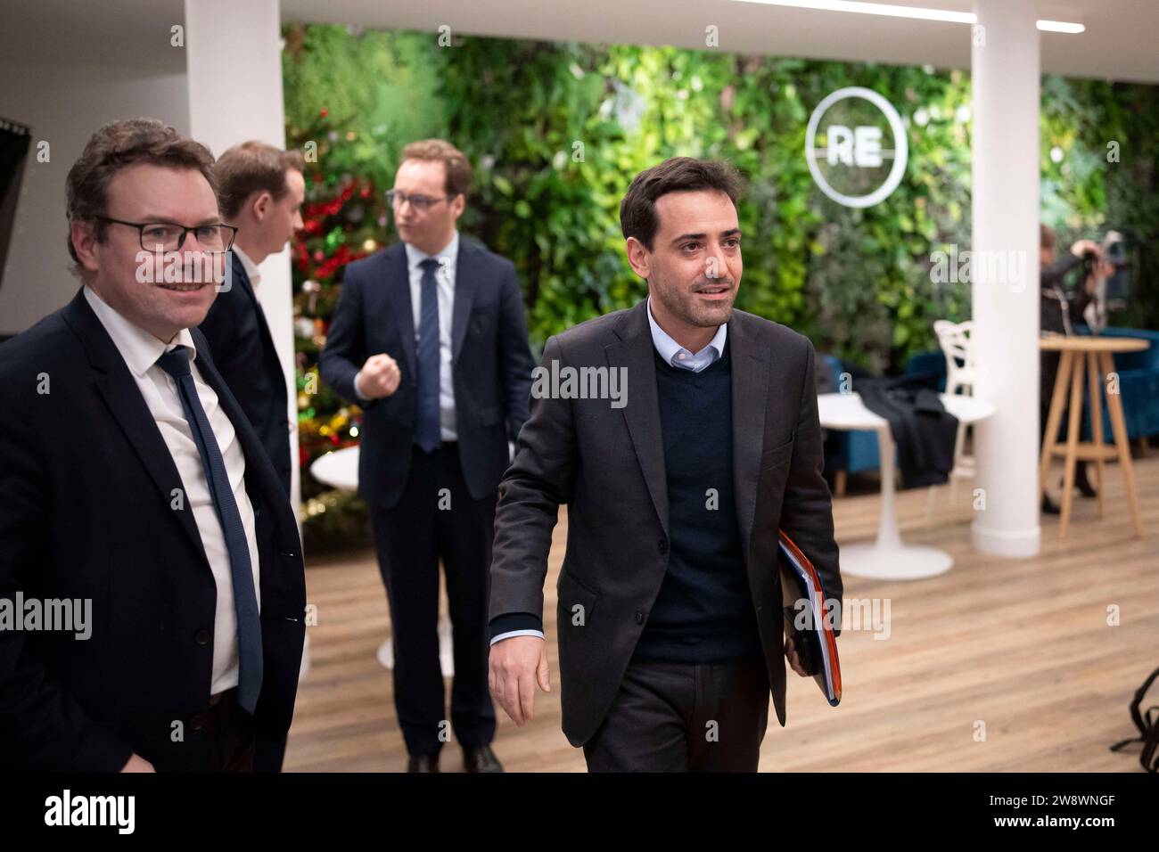 Paris, France. 21st Dec, 2023. Exclusive - Stephane Sejourne during the ...