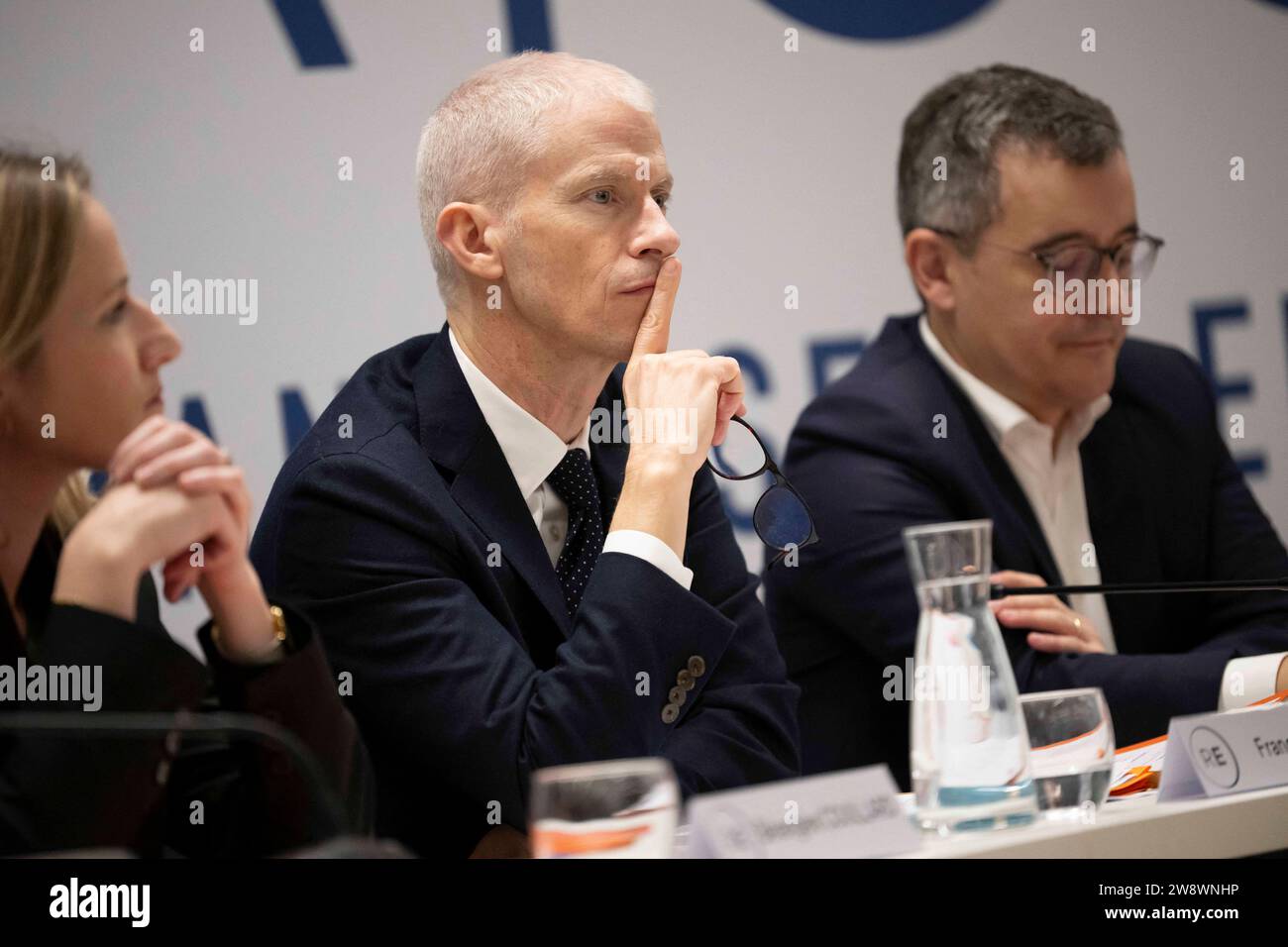 Paris, France. 21st Dec, 2023. Exclusive - Franck Riester during the ...