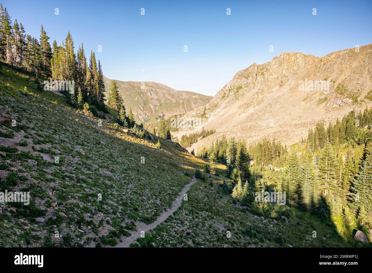 Hiking trail in the Indian Peaks Wilderness, Colorado Stock Photo - Alamy