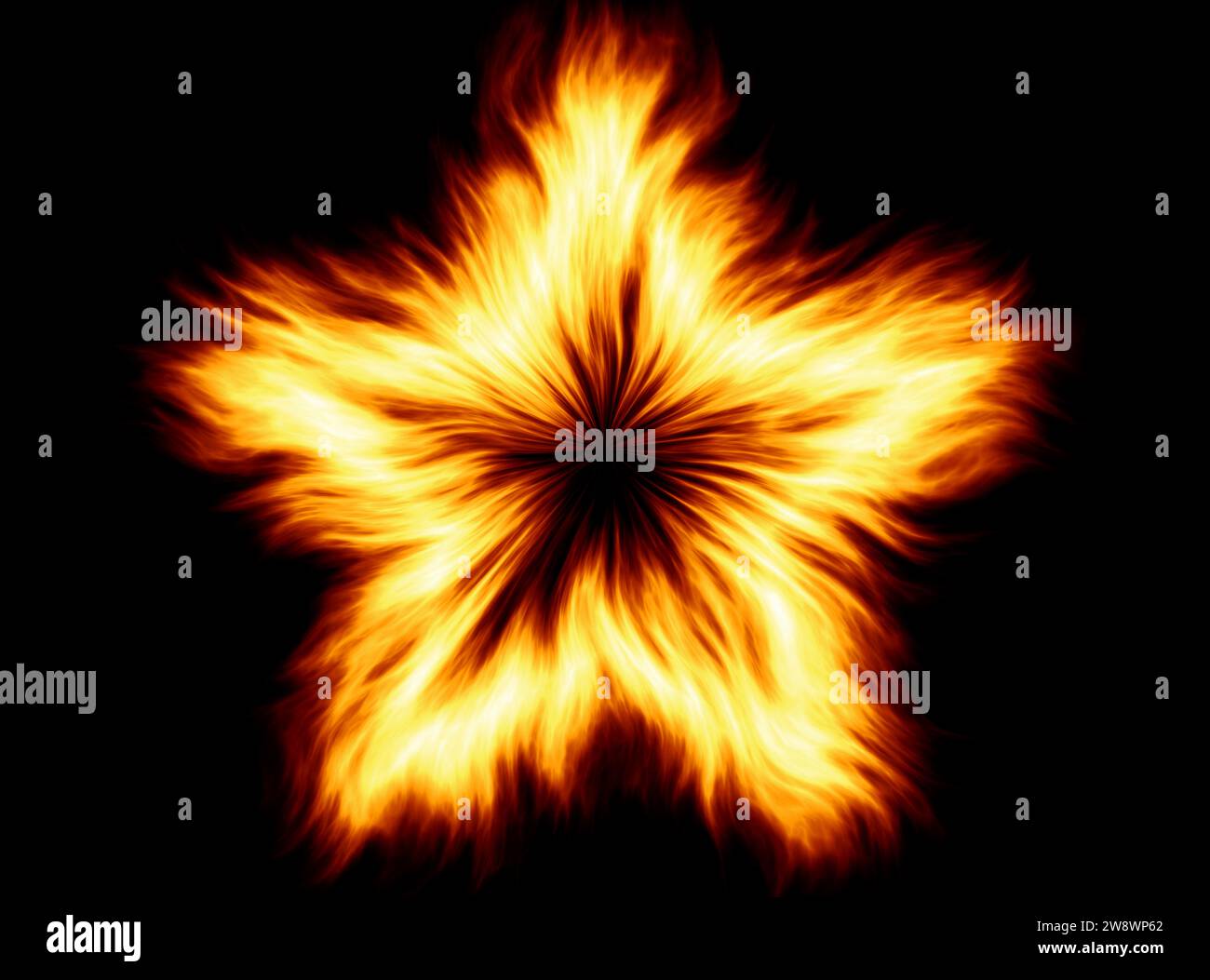 FIRE STAR, FLAME, LINE, EMBER, HEAT, HELL, BRAZIER Stock Photo - Alamy