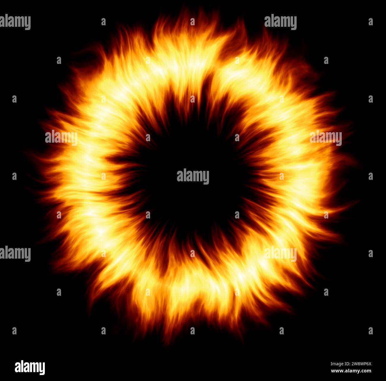 RING OF FIRE, FLAME, LINE, EMBER, HEAT, HELL, BRAZIER Stock Photo - Alamy