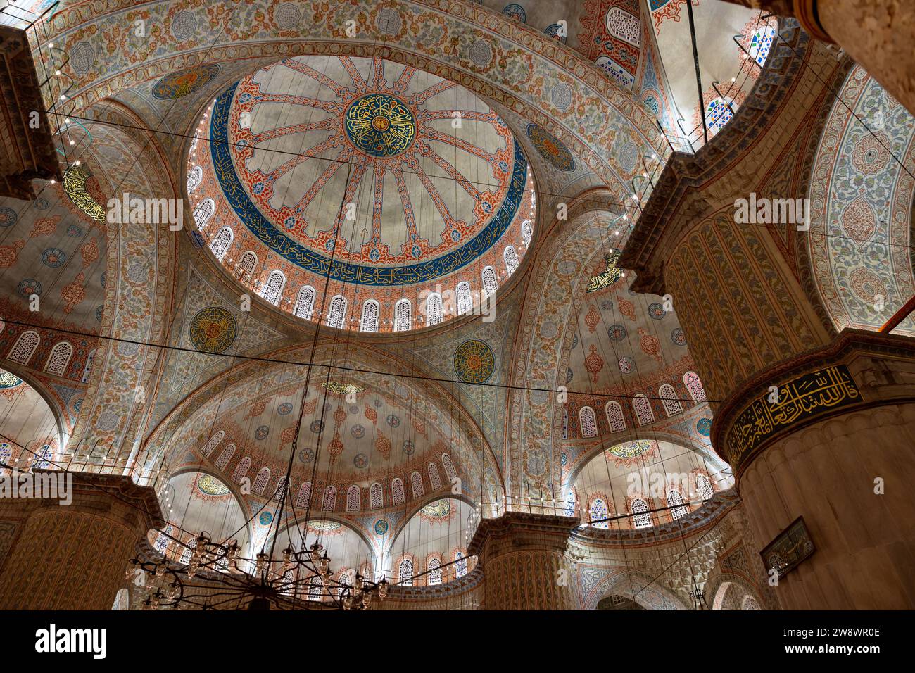 Islamic concept photo. Interior of Sultanahmet or Blue Mosque. Ramadan ...