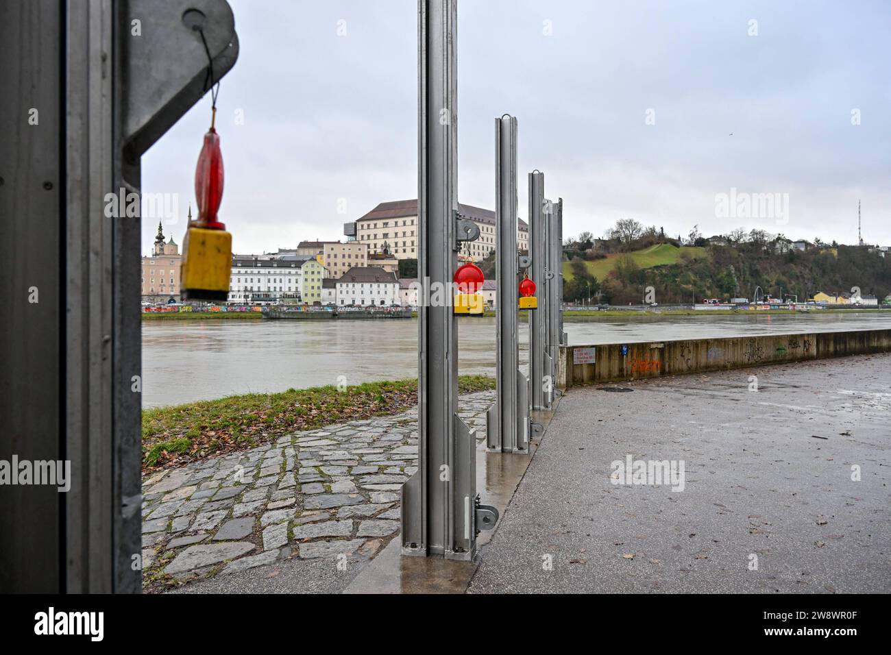 Linz, Urfahr, Hochwasser 22.12.2023, Linz, AUT, Urfahr, Hochwasser, im ...