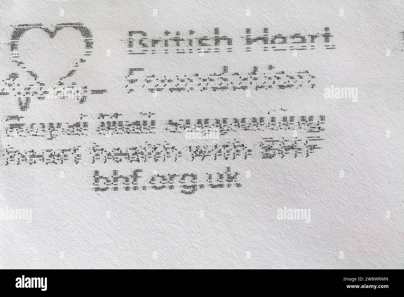 British heart foundation bhf logo hi-res stock photography and images ...