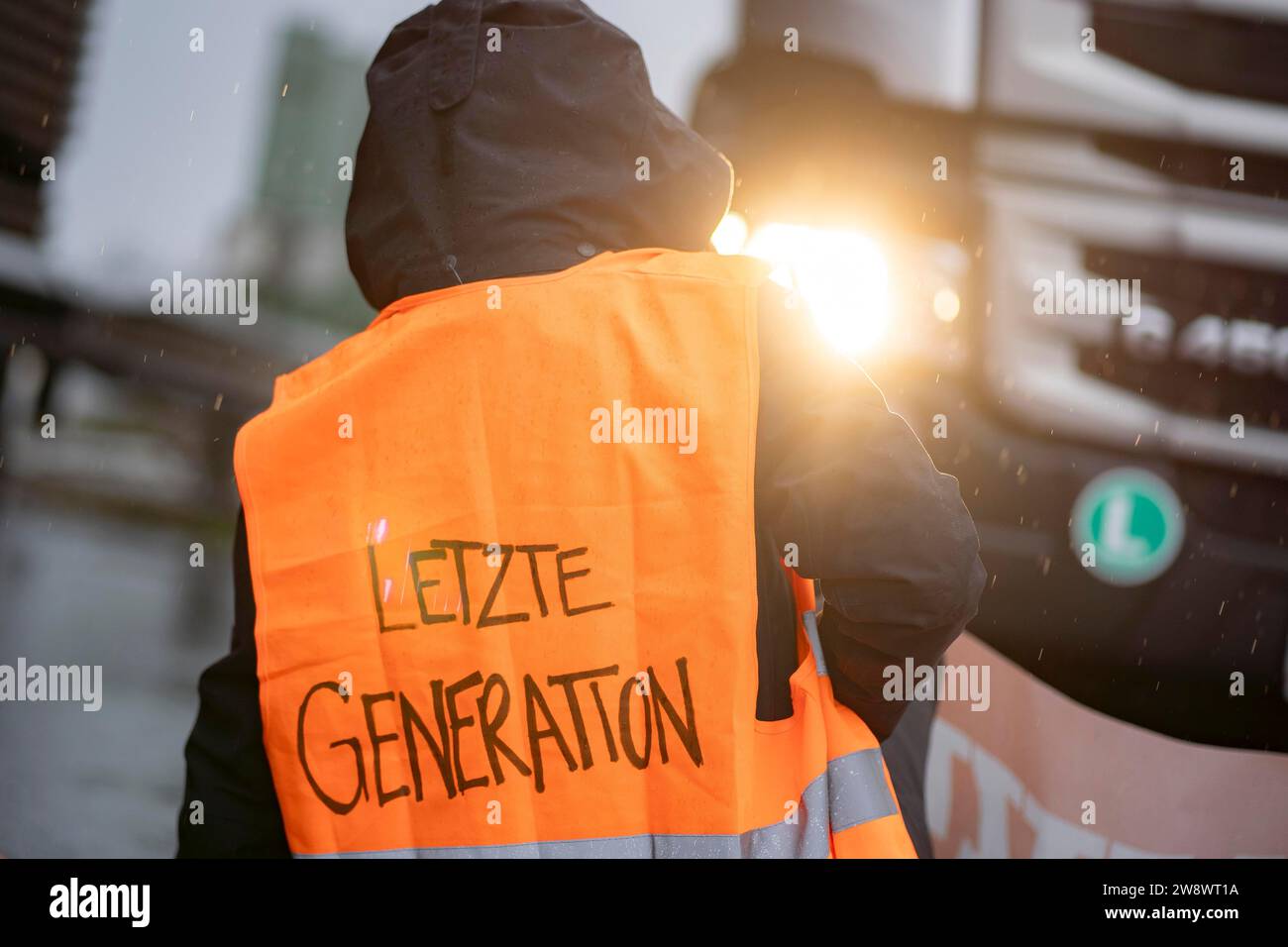 Kufstein, Tyrol, Austria. 22nd Dec, 2023. Climate Activist from the ...